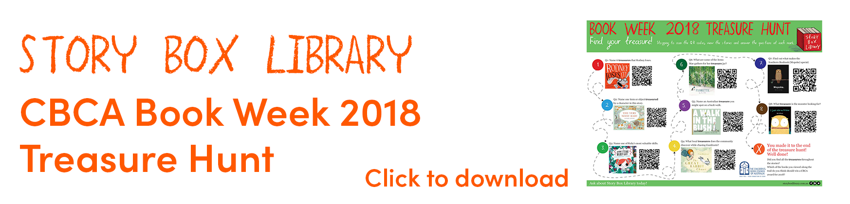 StoryBox Hub | 2018: CBCA Book Week Treasure Hunt